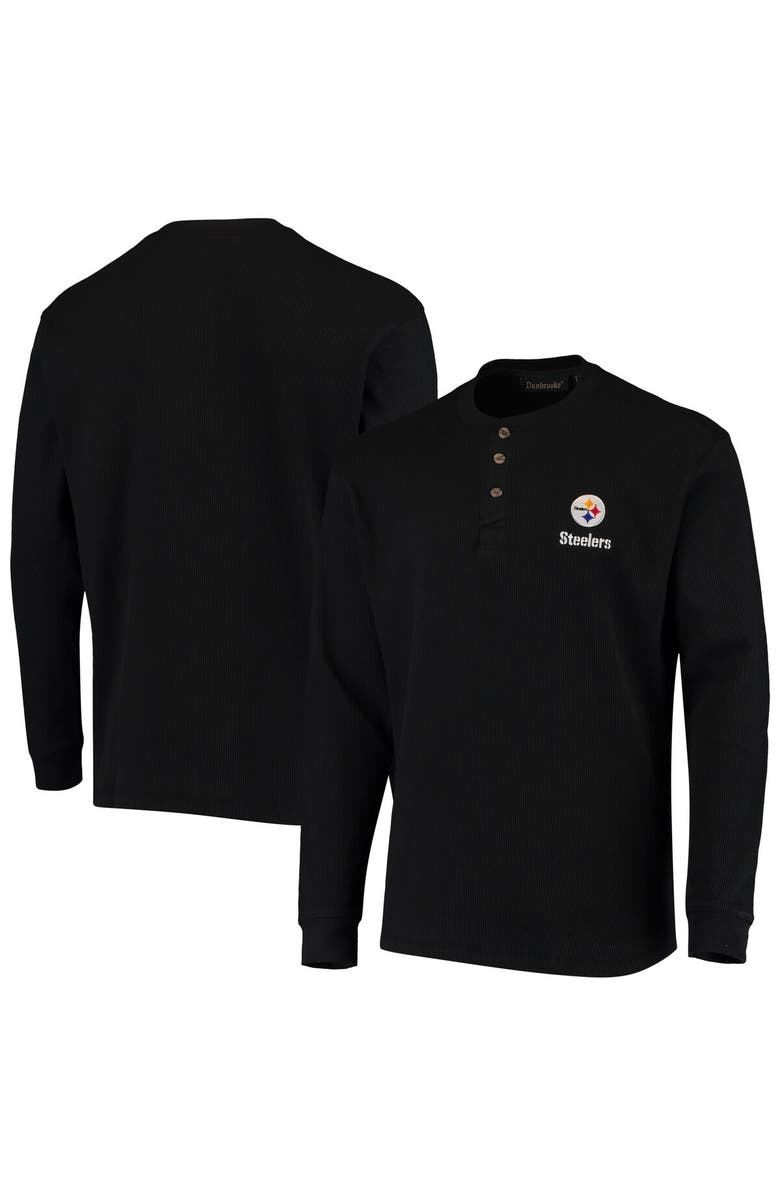 DUNBROOKE Men's Dunbrooke Black Pittsburgh Steelers Logo Maverick ...