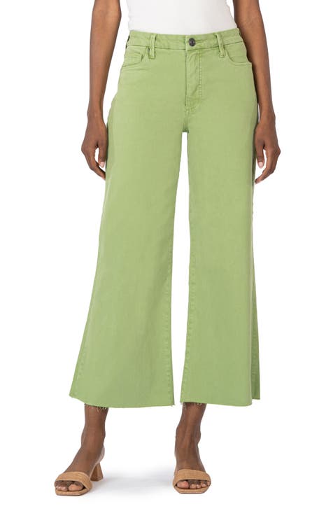 Green Wide Leg Jeans | Nordstrom