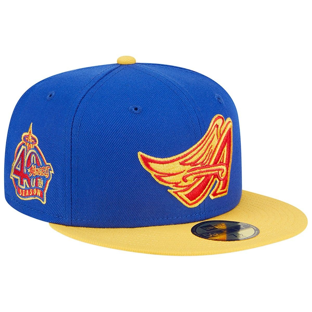 New Era Men's New Era Royal/Yellow Los Angeles Angels Empire 59FIFTY ...