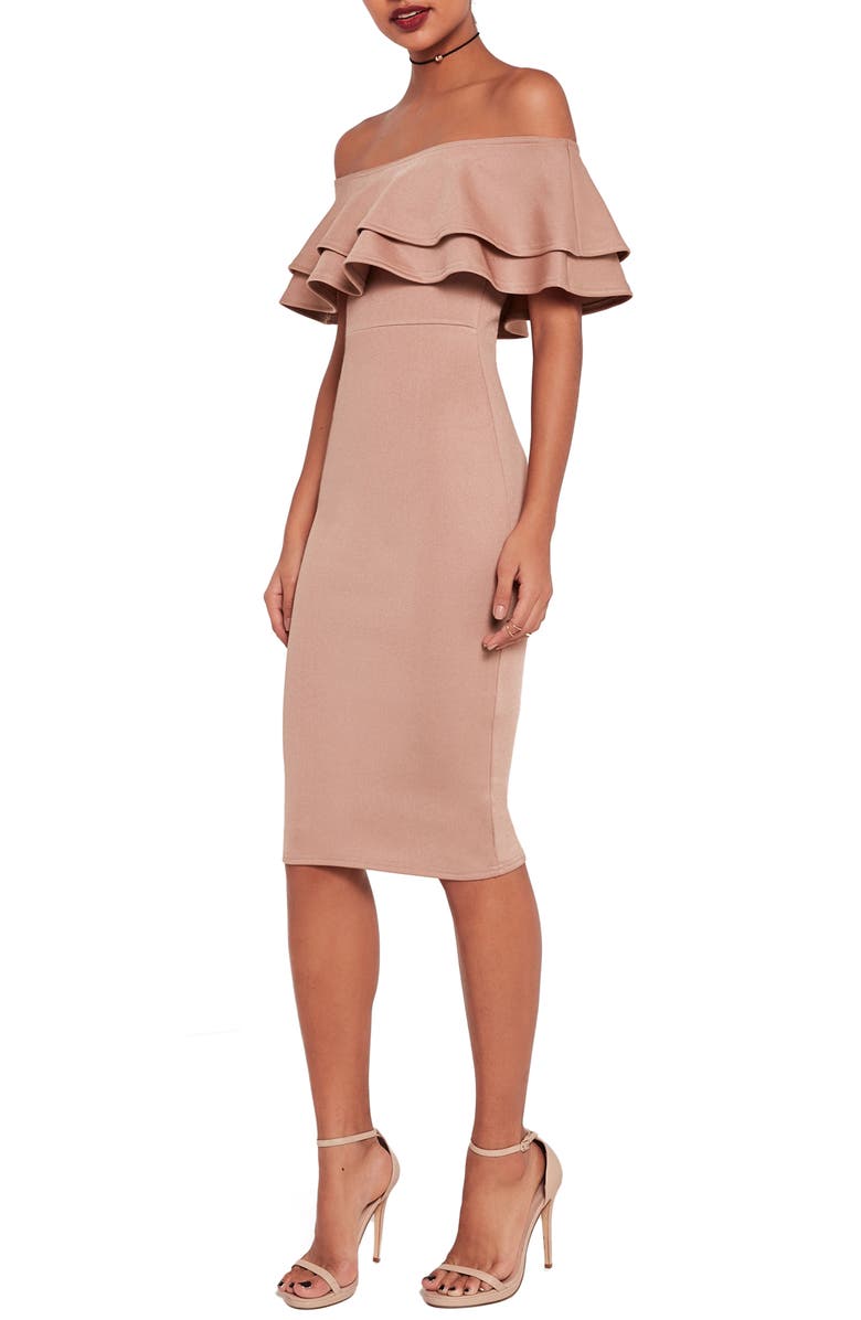 Missguided Off The Shoulder Midi Dress Nordstrom