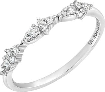 Bony Levy Getty Floral Diamond Stacking Ring | Nordstrom