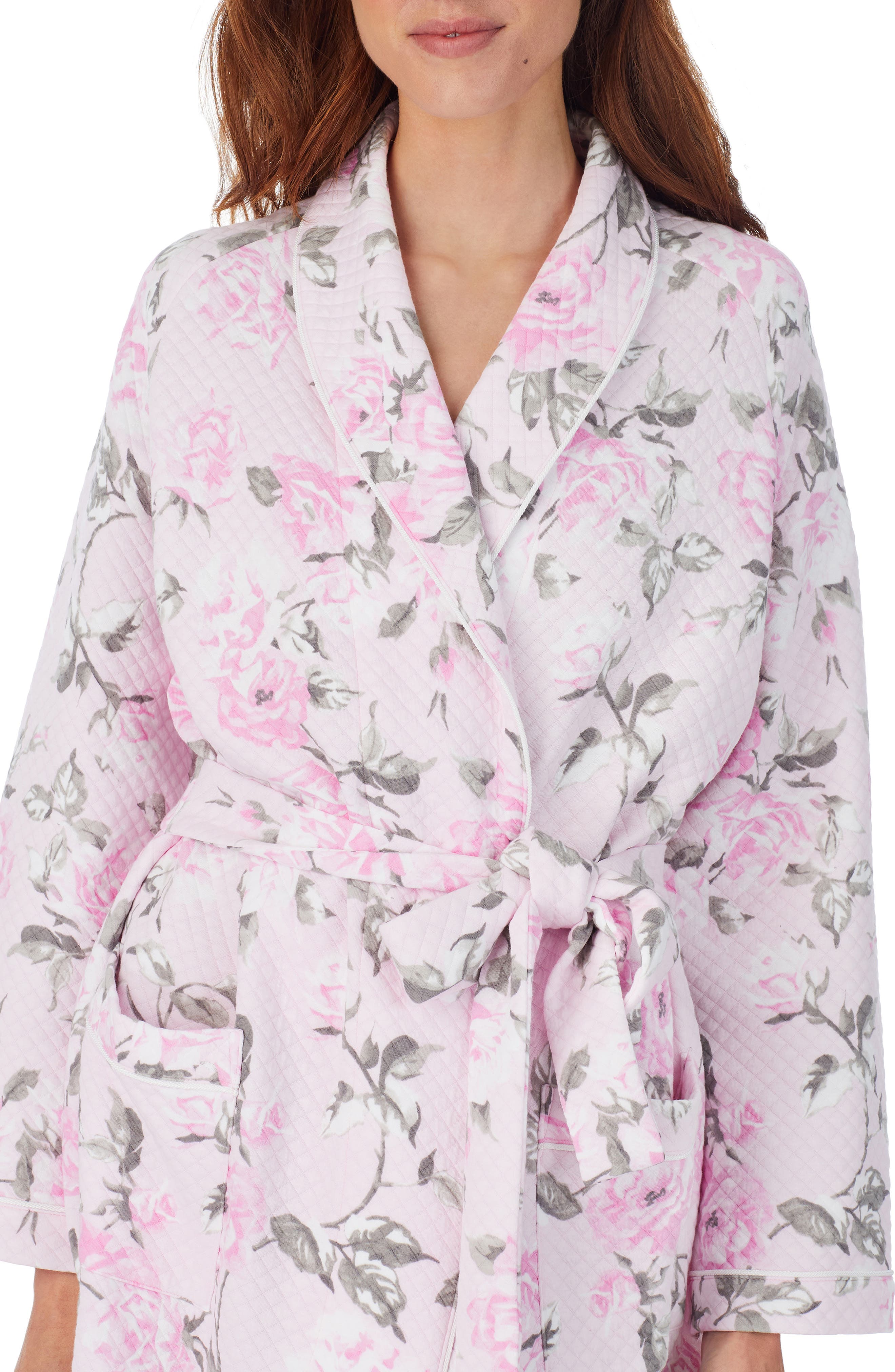 Eileen West Floral Quilted Robe | Nordstrom