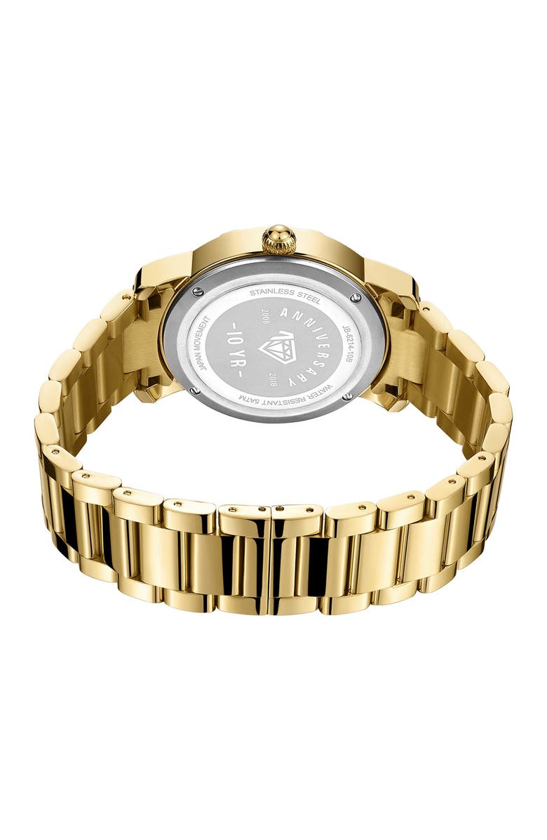 JBW Olympia 10 Year Anniversary Diamond Bracelet Watch, 37mm ...