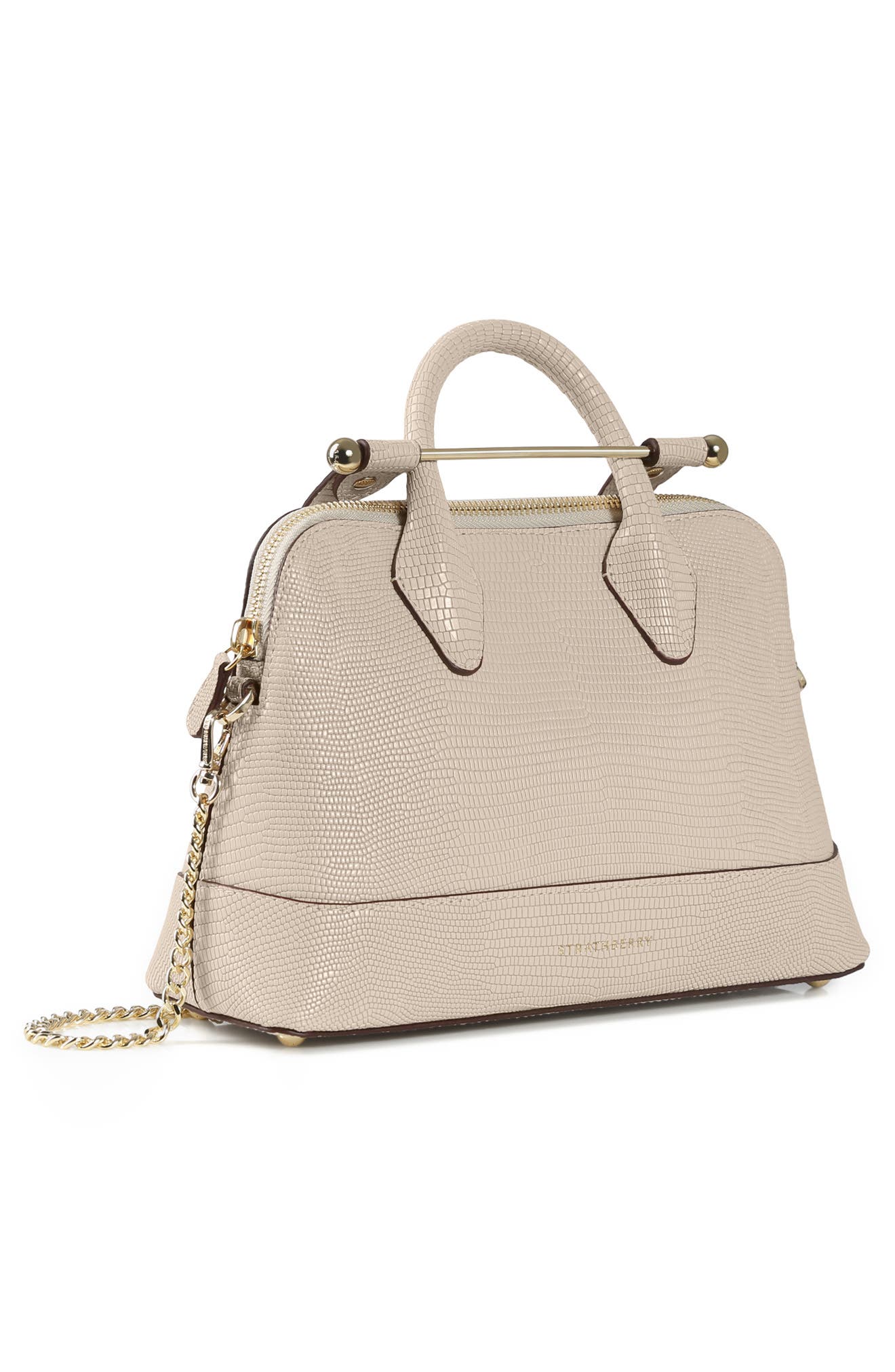 Strathberry Mini Dome Lizard Embossed Leather Top Handle Bag | Nordstrom