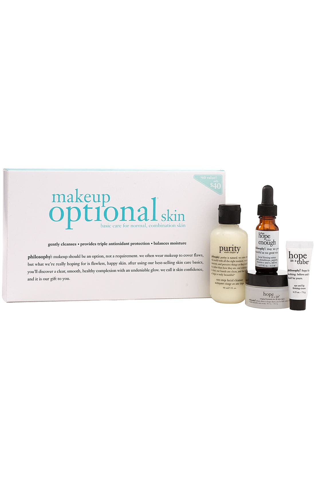 philosophy 'makeup optional' skincare set ($60 Value) | Nordstrom