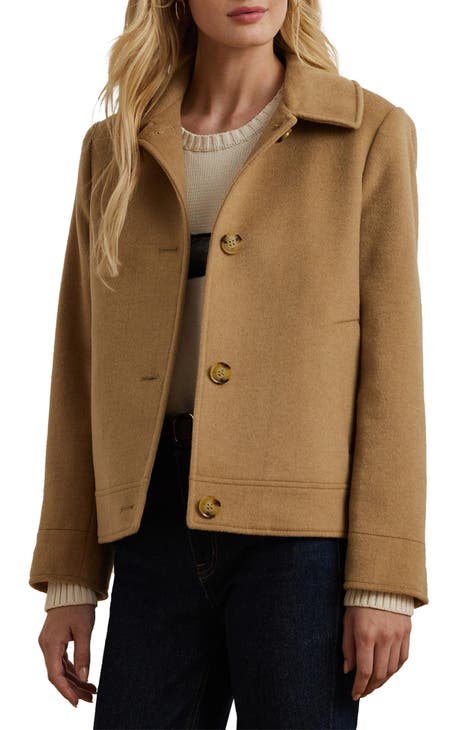 Women's Beige Wool & Wool-Blend Coats | Nordstrom