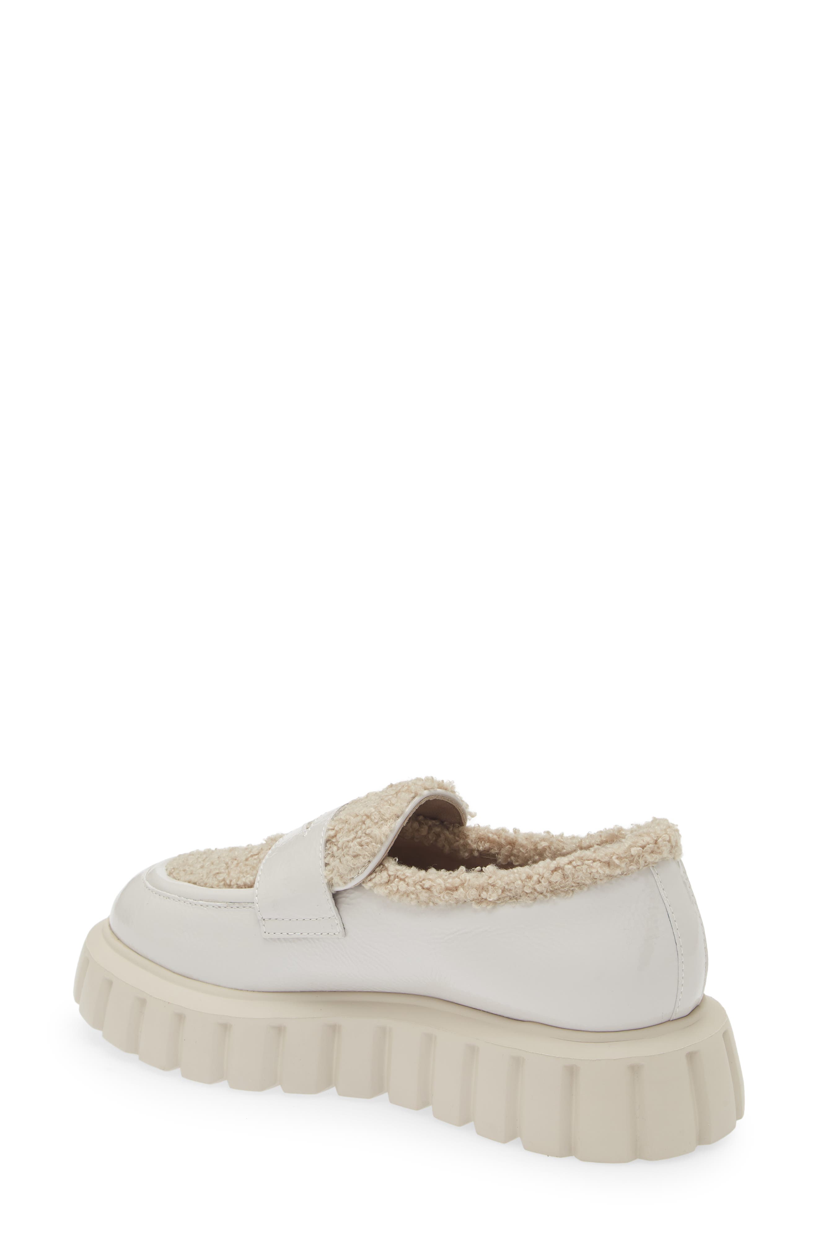Voile Blanche Grenelle Faux Shearling Trim Platform Loafer (Women ...