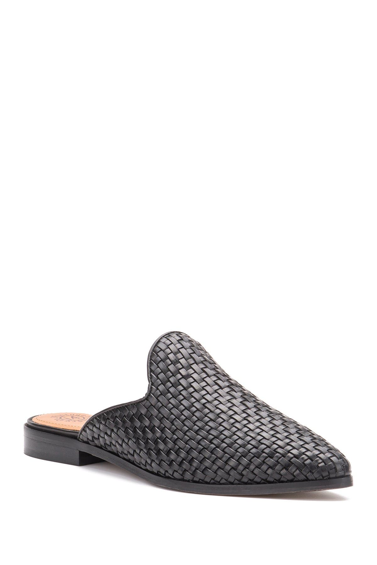 Vintage Foundry Freya Woven Pointed Toe Mule In Black | ModeSens