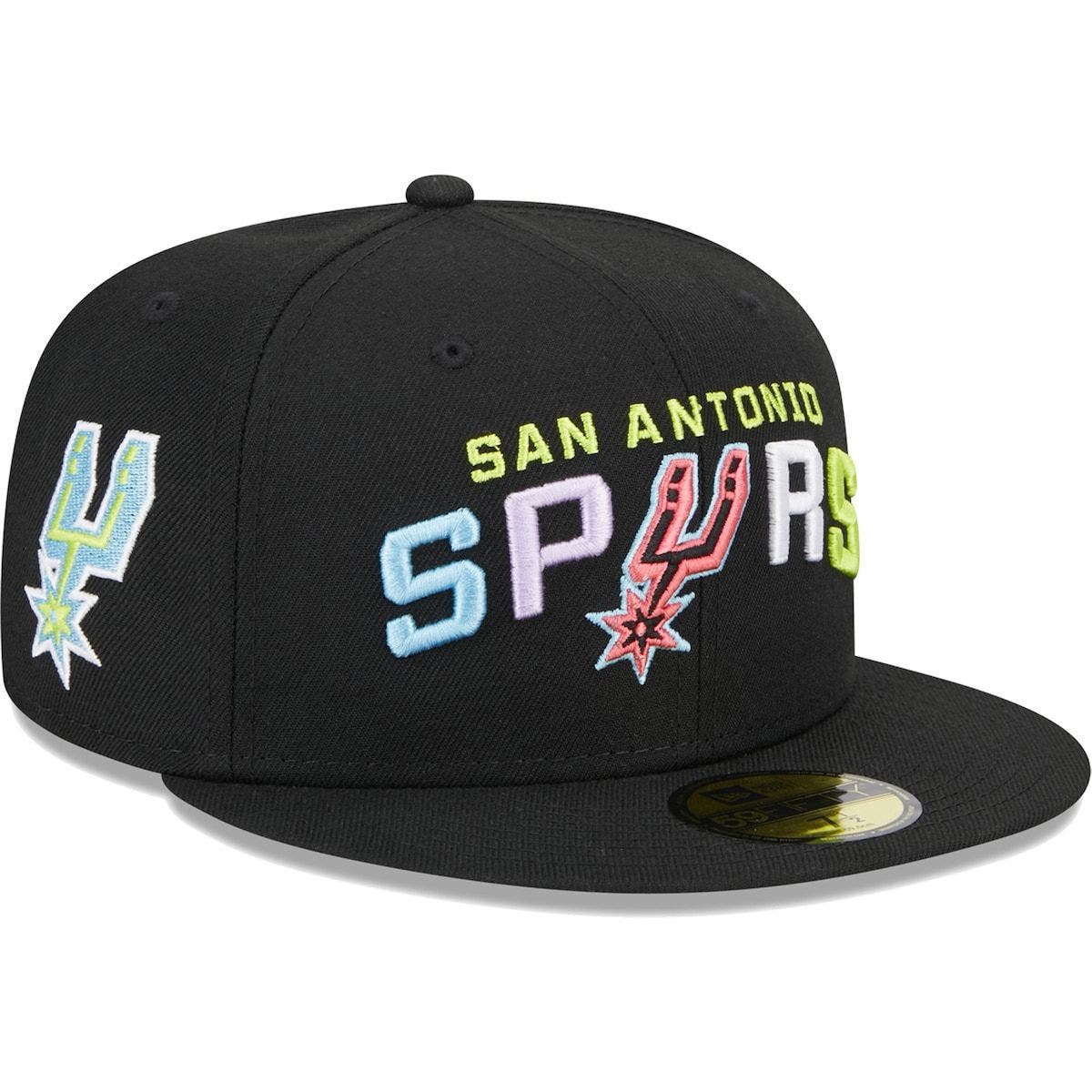 New Era Men's New Era Black San Antonio Spurs Color Pack 59FIFTY Fitted ...