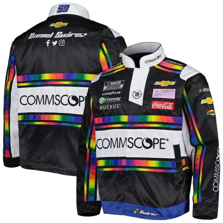 Checkered Flag Black Daniel Suarez Commscope Nylon Uniform Full-snap ...