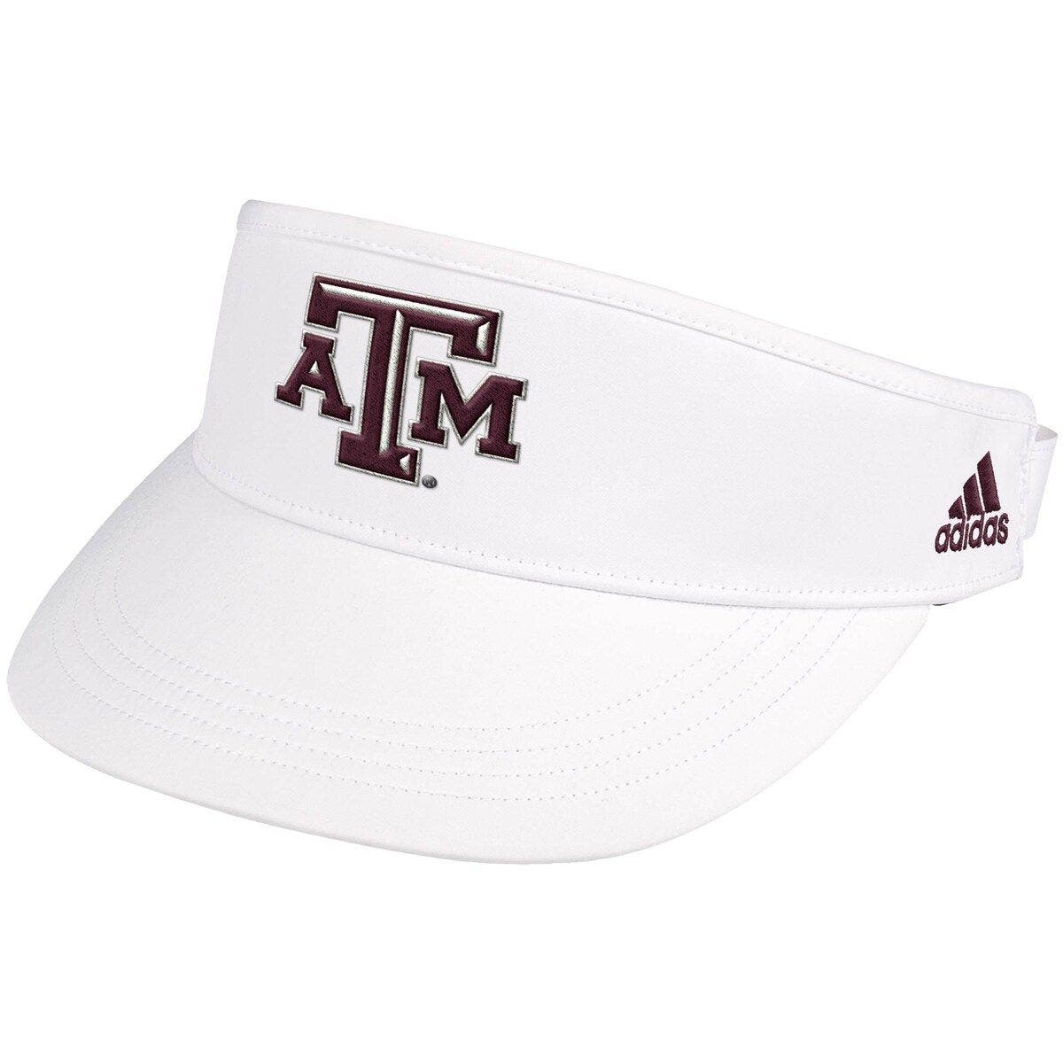 adidas Men's adidas White Texas A&M Aggies Sideline Coaches High Visor ...
