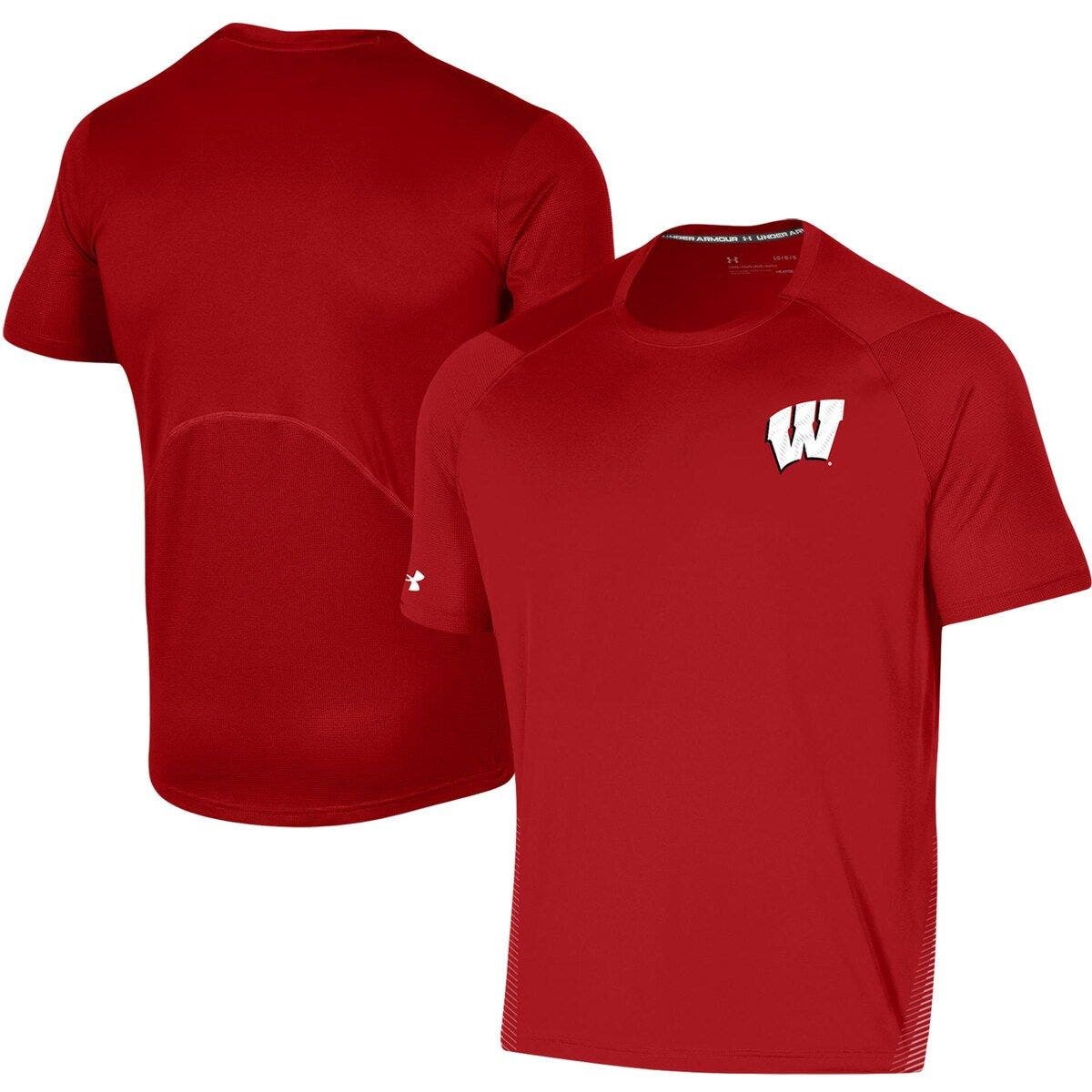 Under Armour Men's Under Armour Red Wisconsin Badgers 2021 Sideline ...