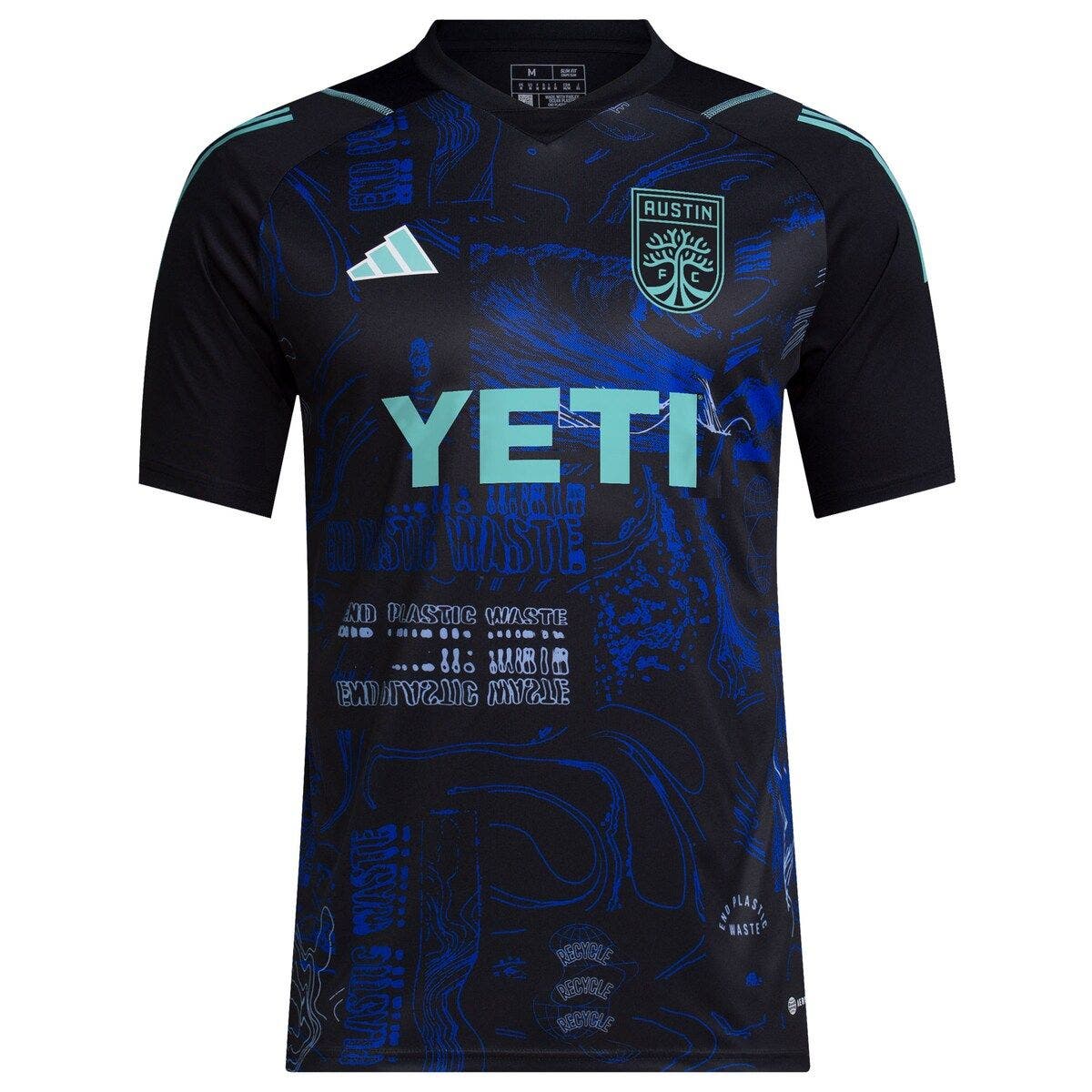 adidas Men's adidas Black Austin FC 2023 One Planet Replica Jersey ...