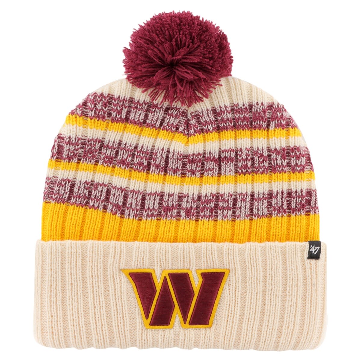 '47 Men's '47 Natural Washington Commanders Tavern Cuffed Knit Hat with ...