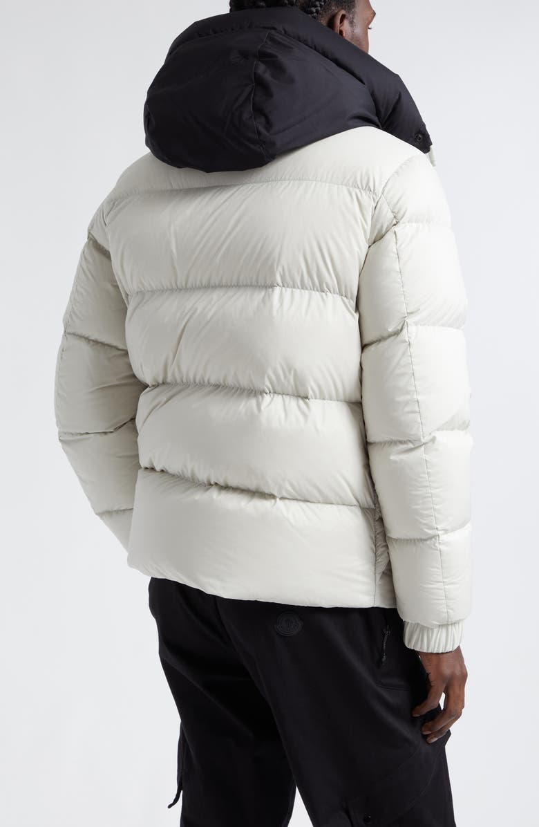 Moncler Madeira Colorblock Hooded Short Down Puffer Jacket | Nordstrom