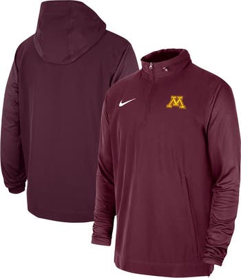 Nike Men's Nike Maroon Minnesota Golden Gophers 2023 Coach Hoodie Half ...