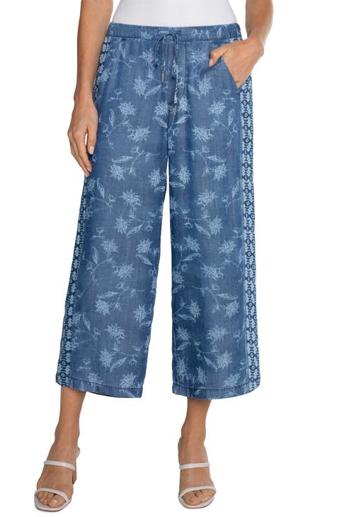 Women's Wide Leg Cropped & Capri Pants | Nordstrom