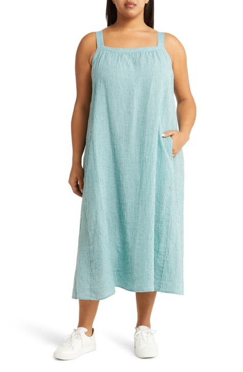 100% Linen Plus Size Dresses for Women | Nordstrom