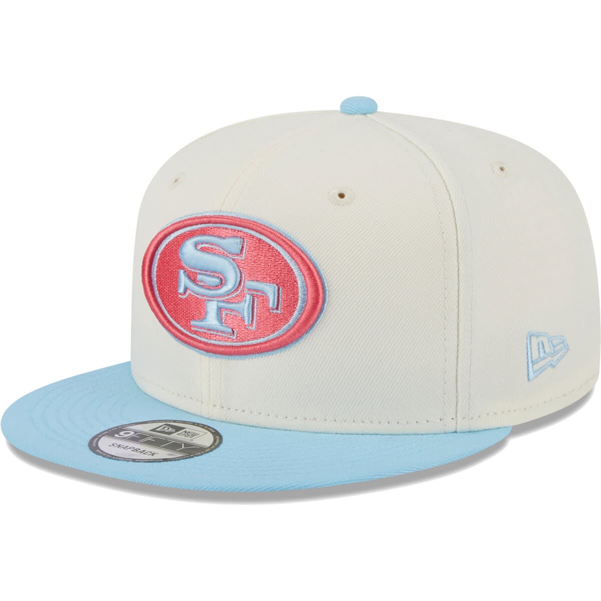 New Era Men's New Era Cream/Light Blue San Francisco 49ers Two-Tone ...