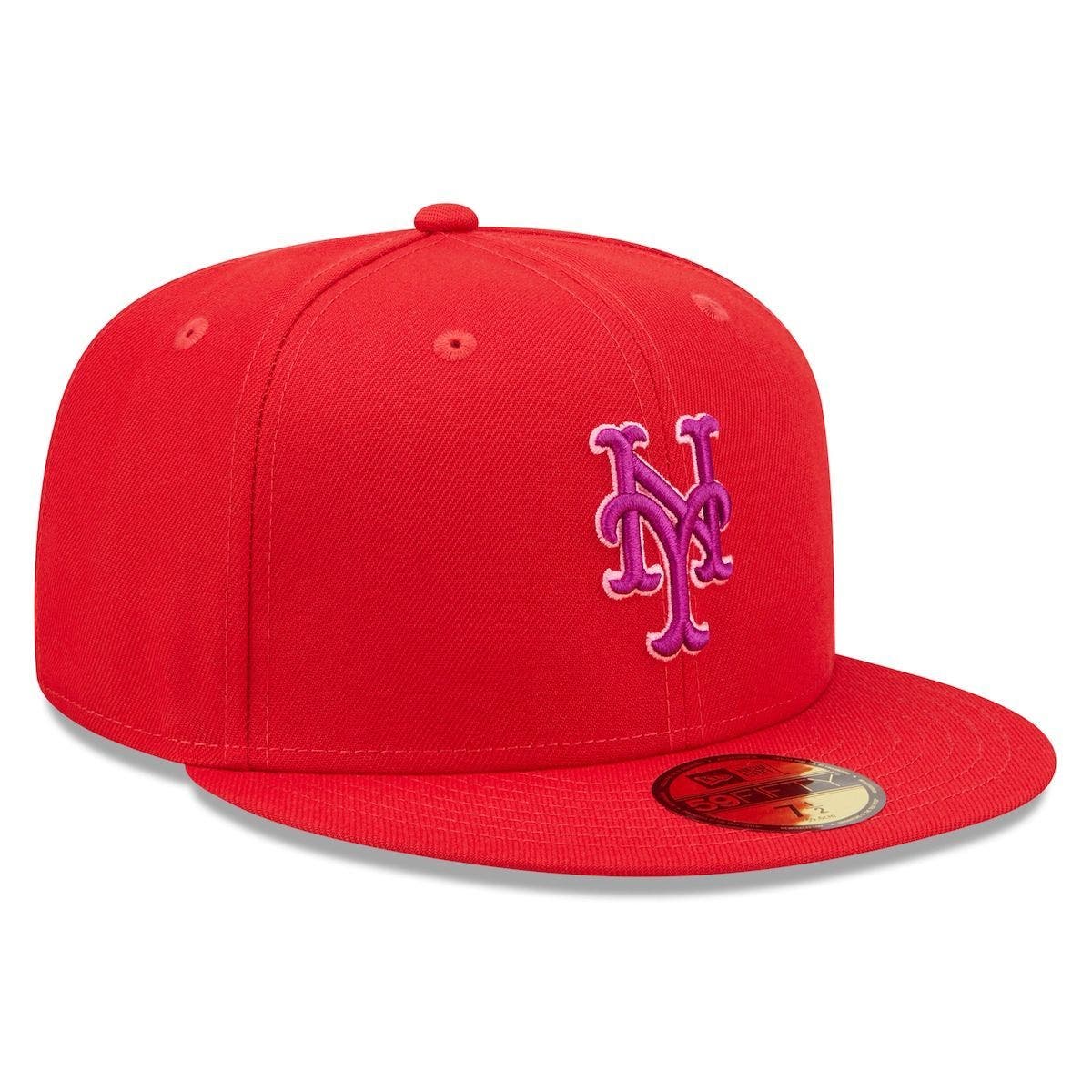 New Era Men's New Era Red New York Mets Purple Undervisor 59FIFTY ...
