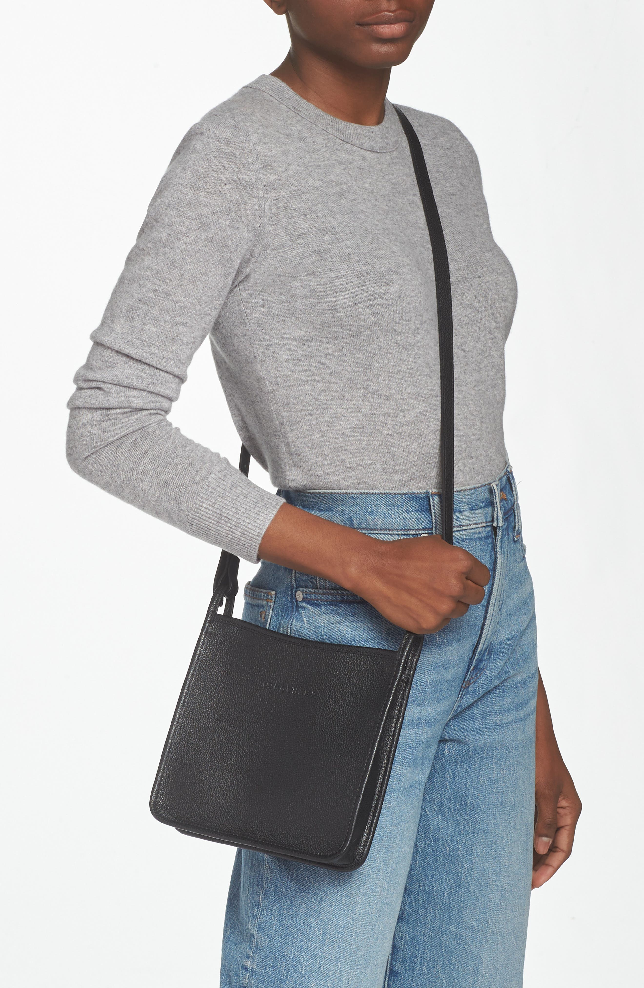 Longchamp Small Le Foulonné Leather Crossbody Bag | Nordstrom
