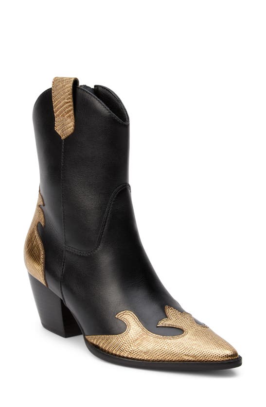 Matisse Claude Western Boot In Black/ Gold | ModeSens