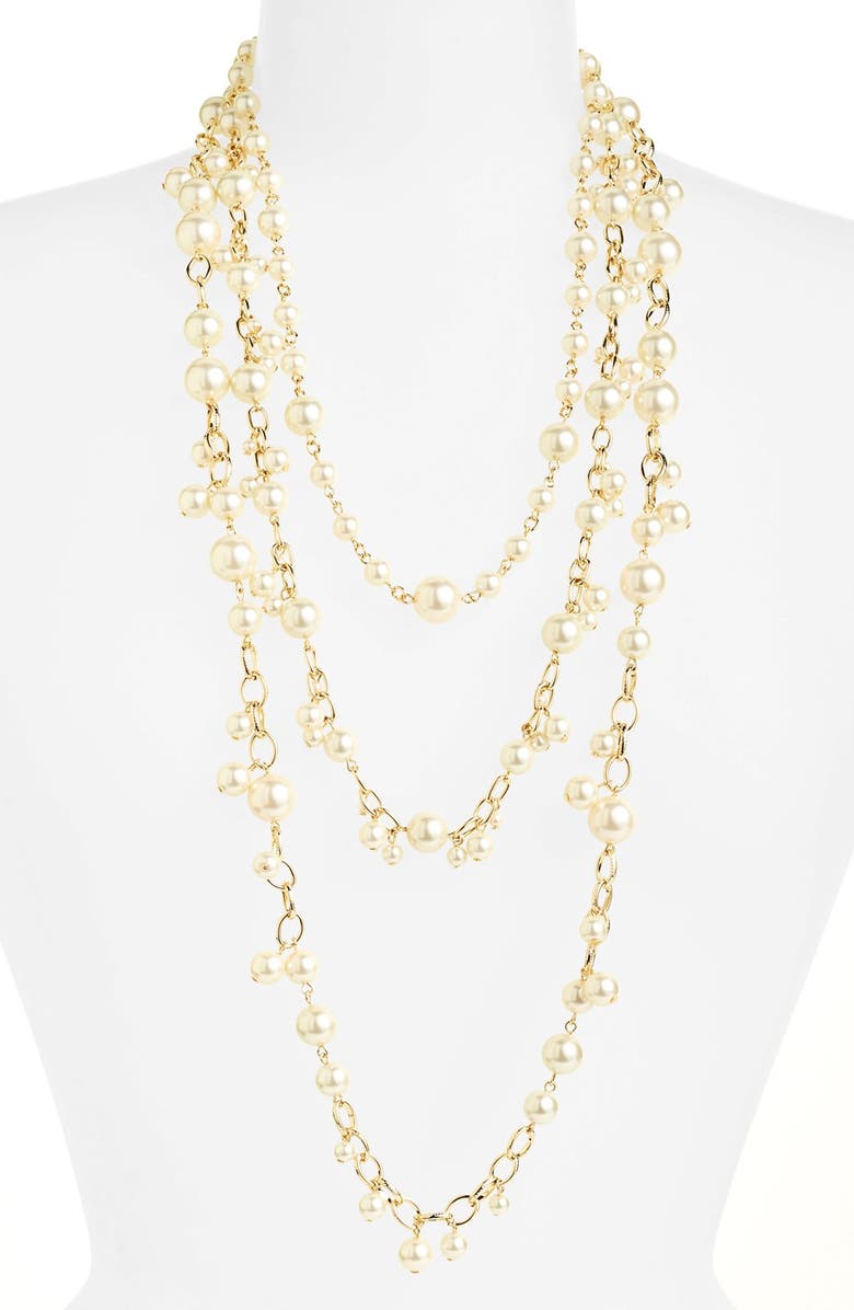 Nordstrom Faux Pearl Multistrand Necklace Nordstrom