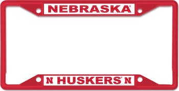 WINCRAFT Nebraska Huskers Chrome Color License Plate Frame | Nordstrom