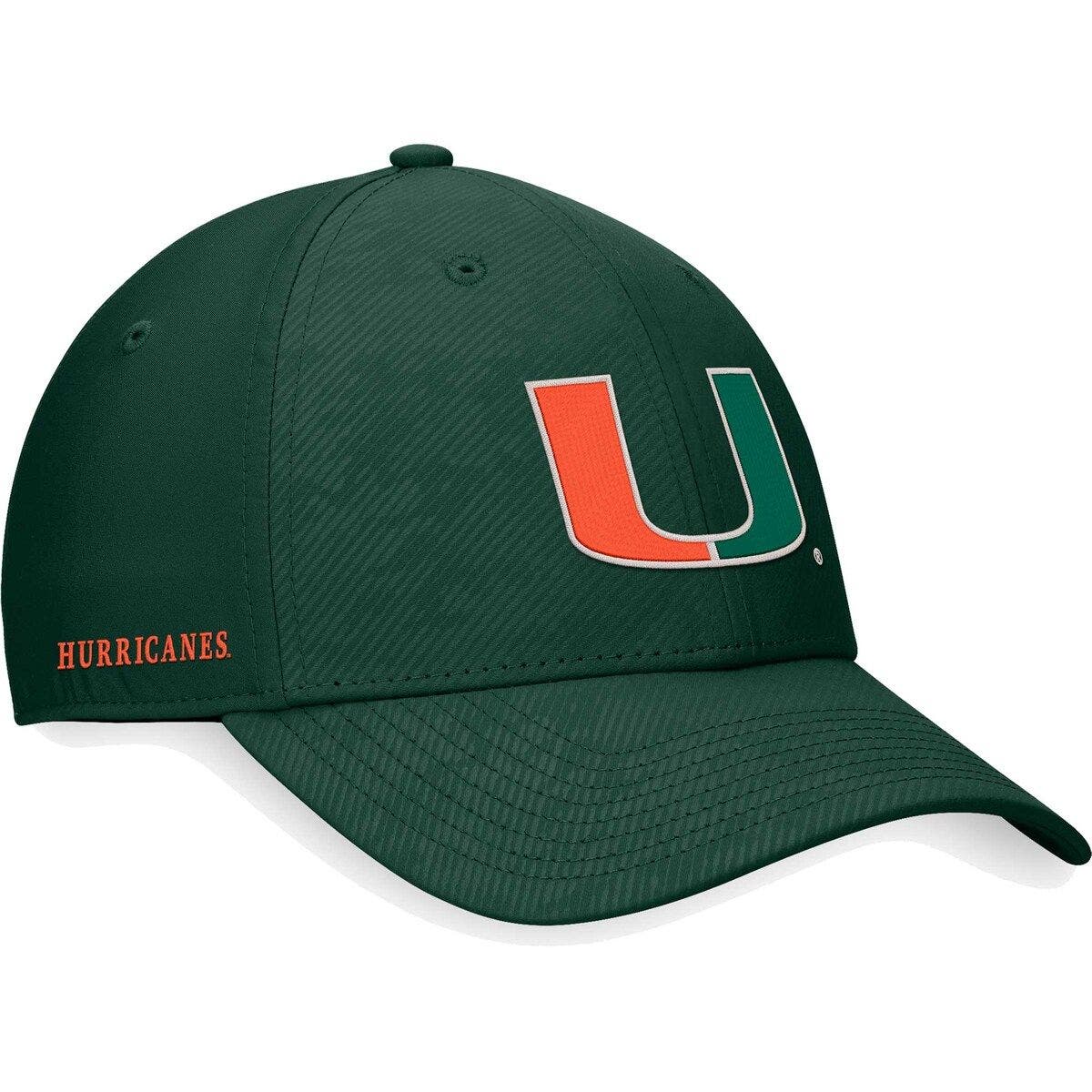 TOP OF THE WORLD Men's Top of the World Green Miami Hurricanes Deluxe ...