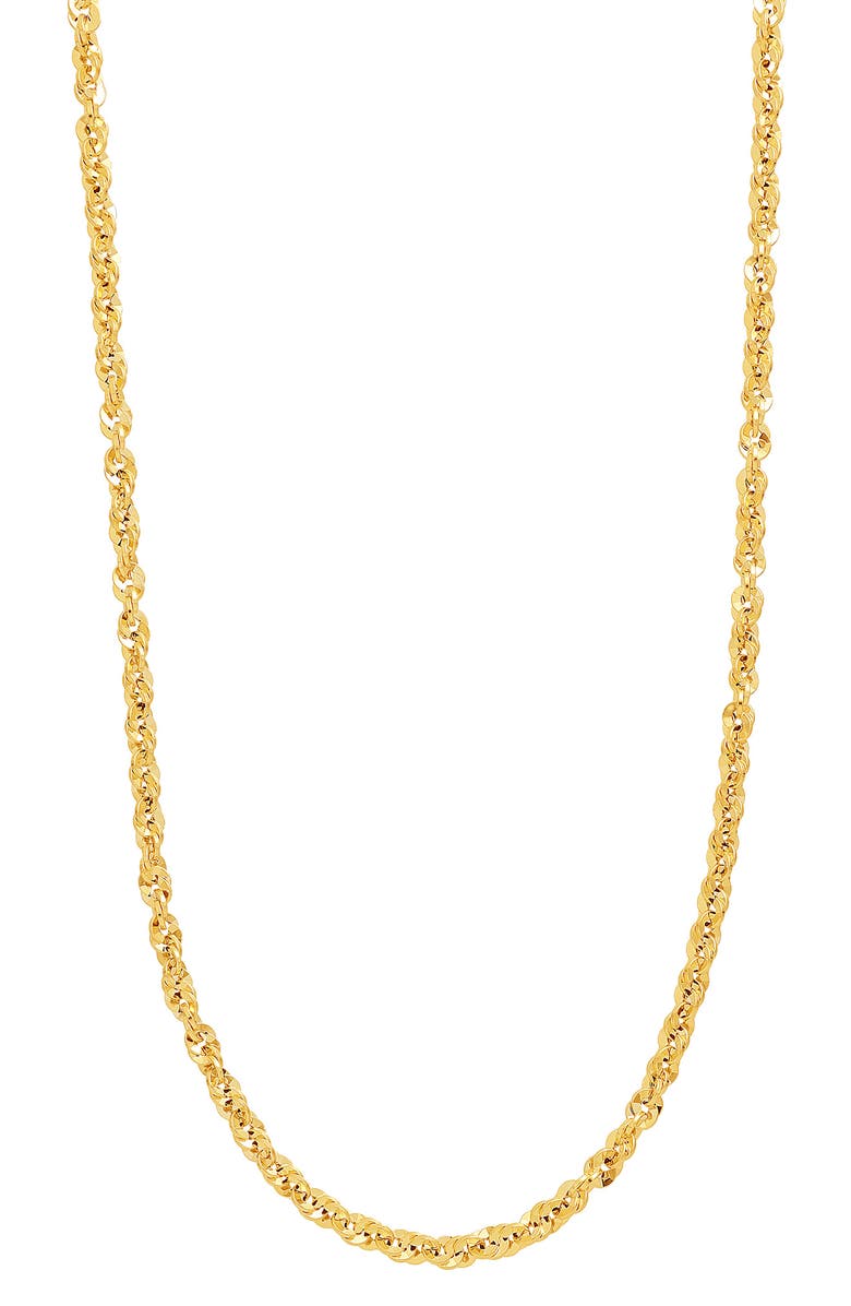 Bony Levy 14K Yellow Gold Textured Chain Necklace | Nordstrom