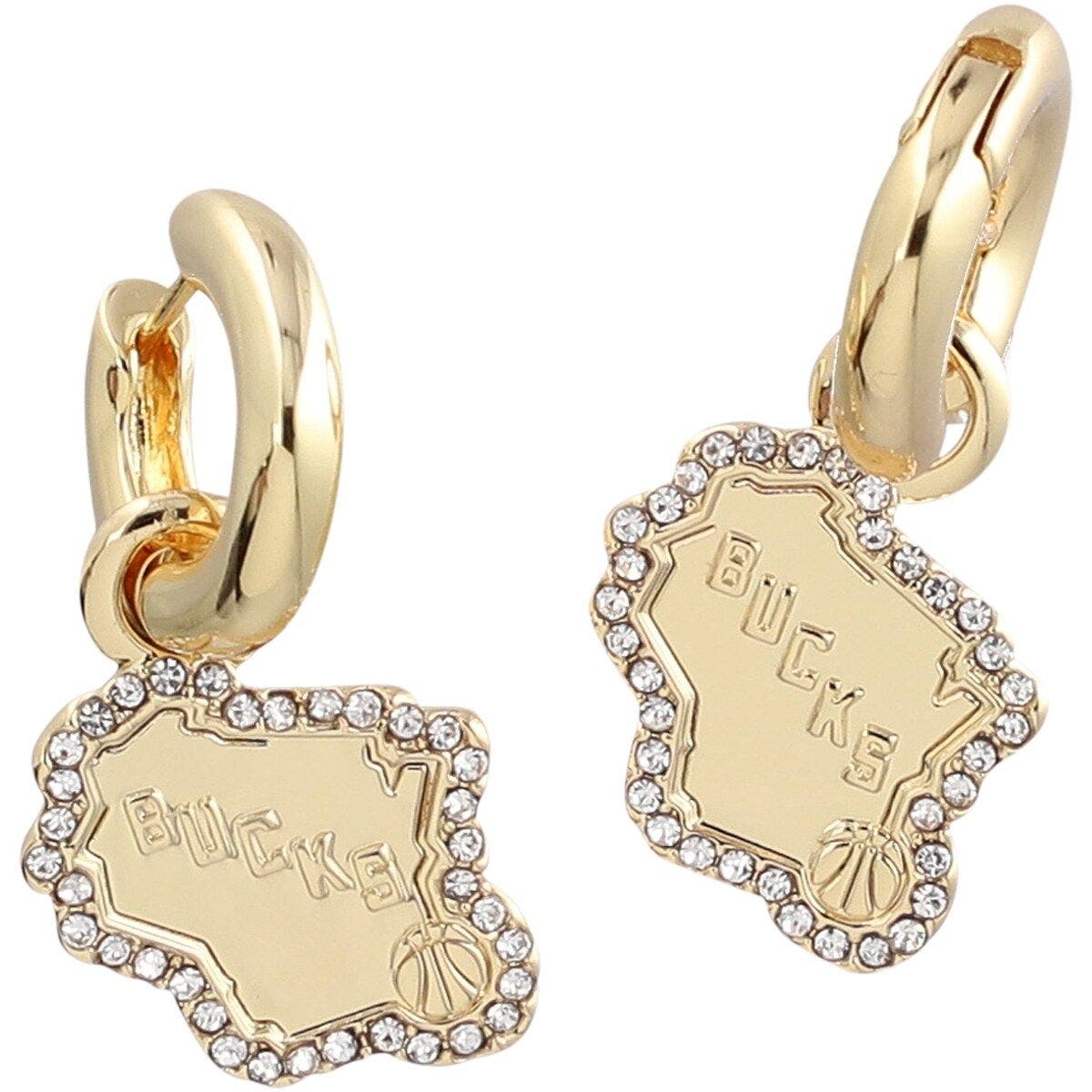 BaubleBar Milwaukee Bucks Huggie Earrings | Nordstrom