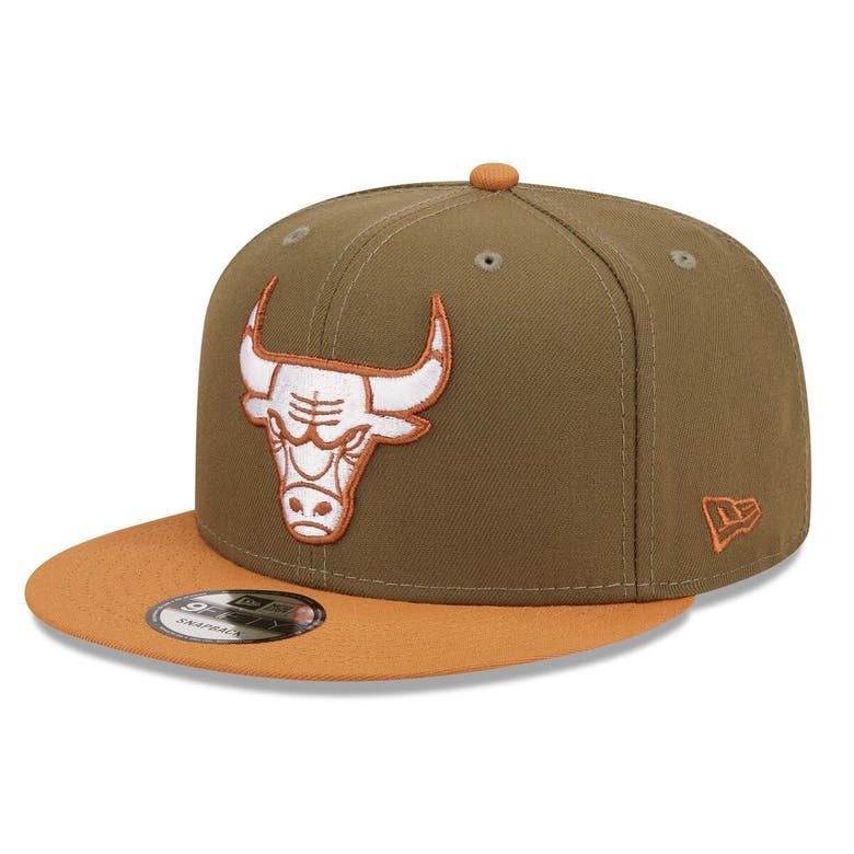 New Era Olive/brown Chicago Bulls Two-tone Color Pack 9fifty Snapback ...