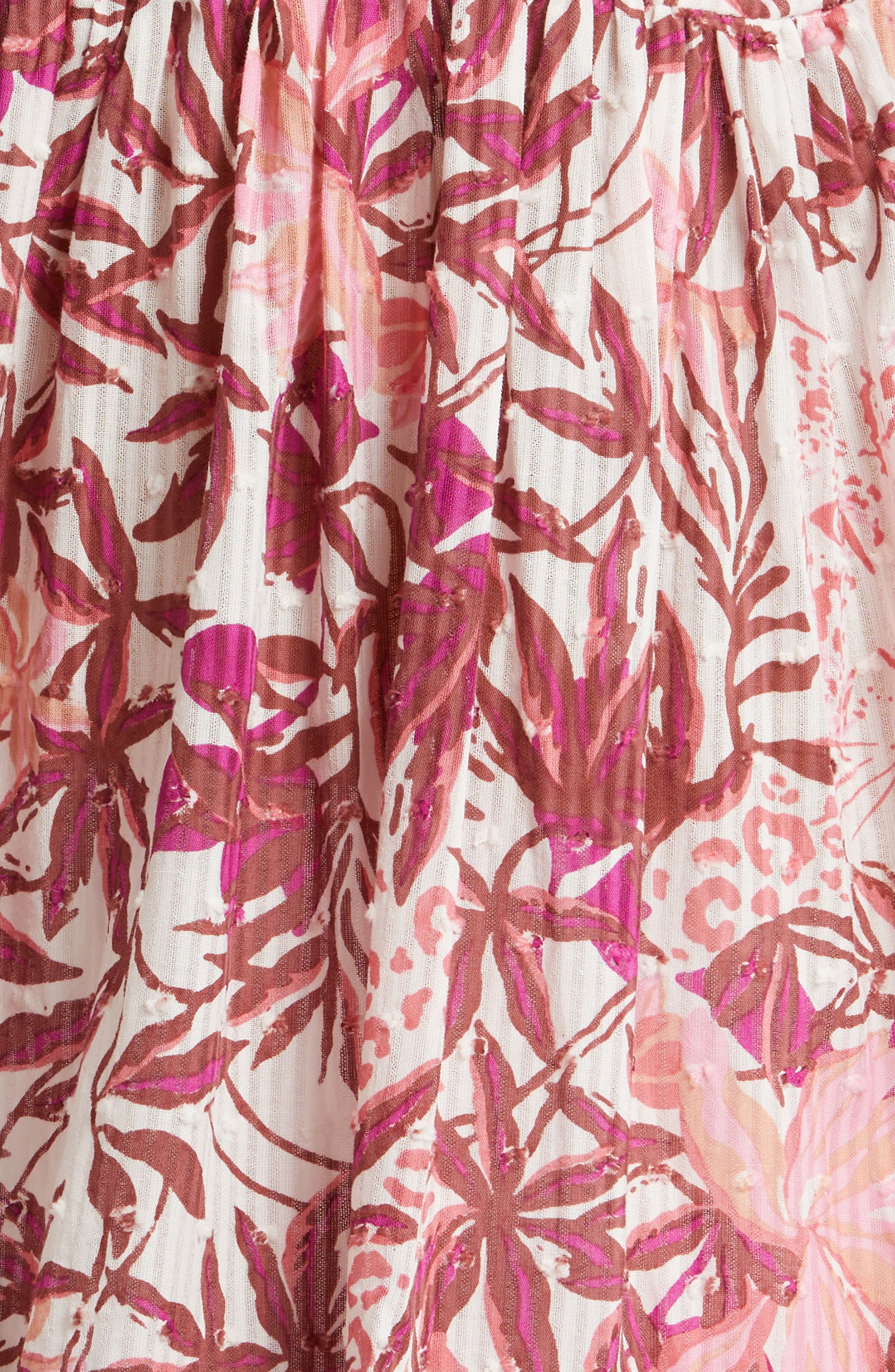 Poupette St Barth Aria Floral Cover-Up Minidress in Pink Orchid Ocp ...