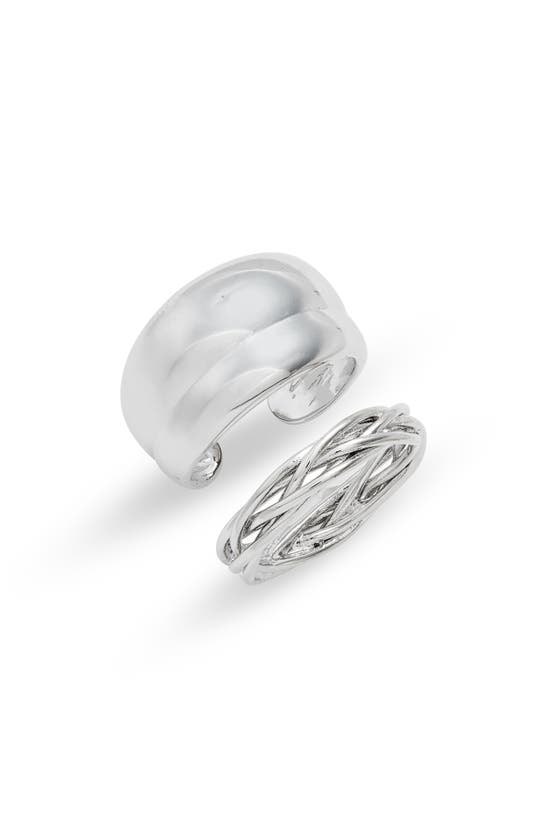 8 Other Reasons X Draya Michele Sway Set Of 2 Rings In Silver | ModeSens