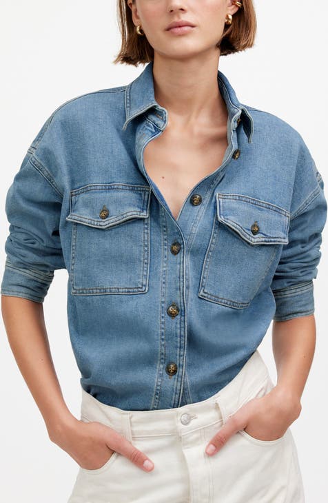 Women's Button-Up Denim Tops | Nordstrom