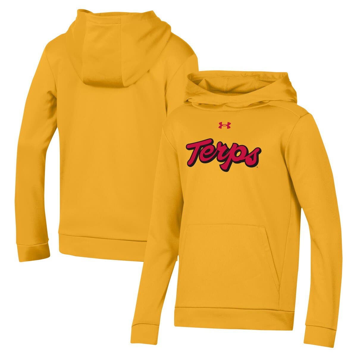 Under Armour Youth Under Armour Gold Maryland Terrapins Script Gold Out ...