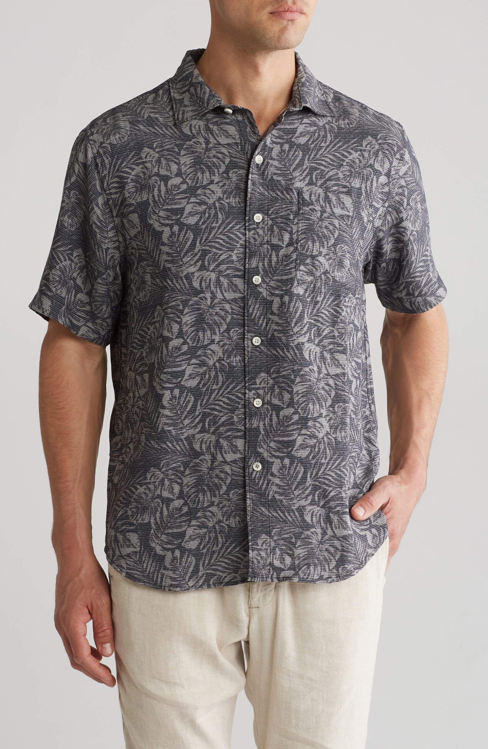 Tommy Bahama Fallen Leaves Tencel® Modal Blend Button-Down Shirt ... Tommy Bahama Fallen Leaves Tencel® Modal Blend Button-Down Shirt ...