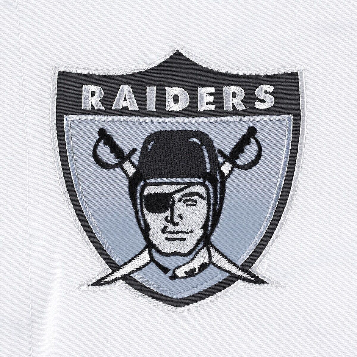 STARTER Men's Starter White Las Vegas Raiders Throwback Warm Up Pitch ...