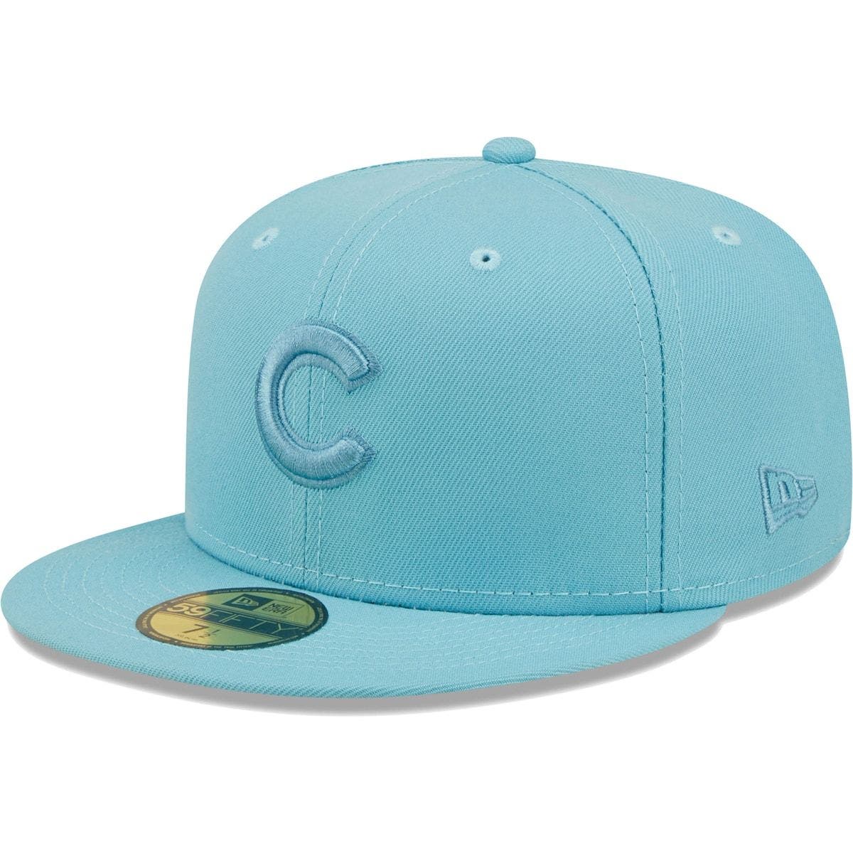 New Era Men's New Era Light Blue Chicago Cubs Color Pack 59FIFTY Fitted ...