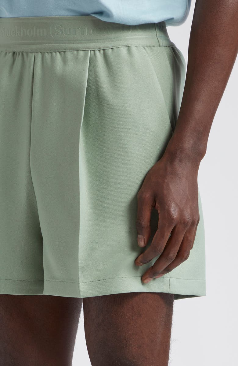 STOCKHOLM SURFBOARD CLUB Logo Jacquard Waist Loose Fit Shorts | Nordstrom