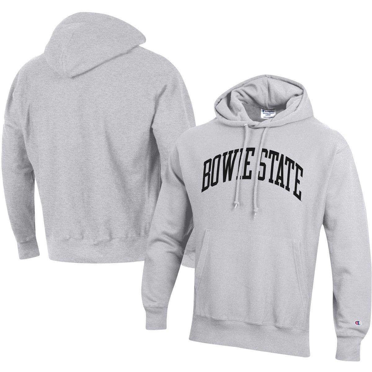 Champion Men's Champion Gray Bowie State Bulldogs Tall Arch Pullover ...