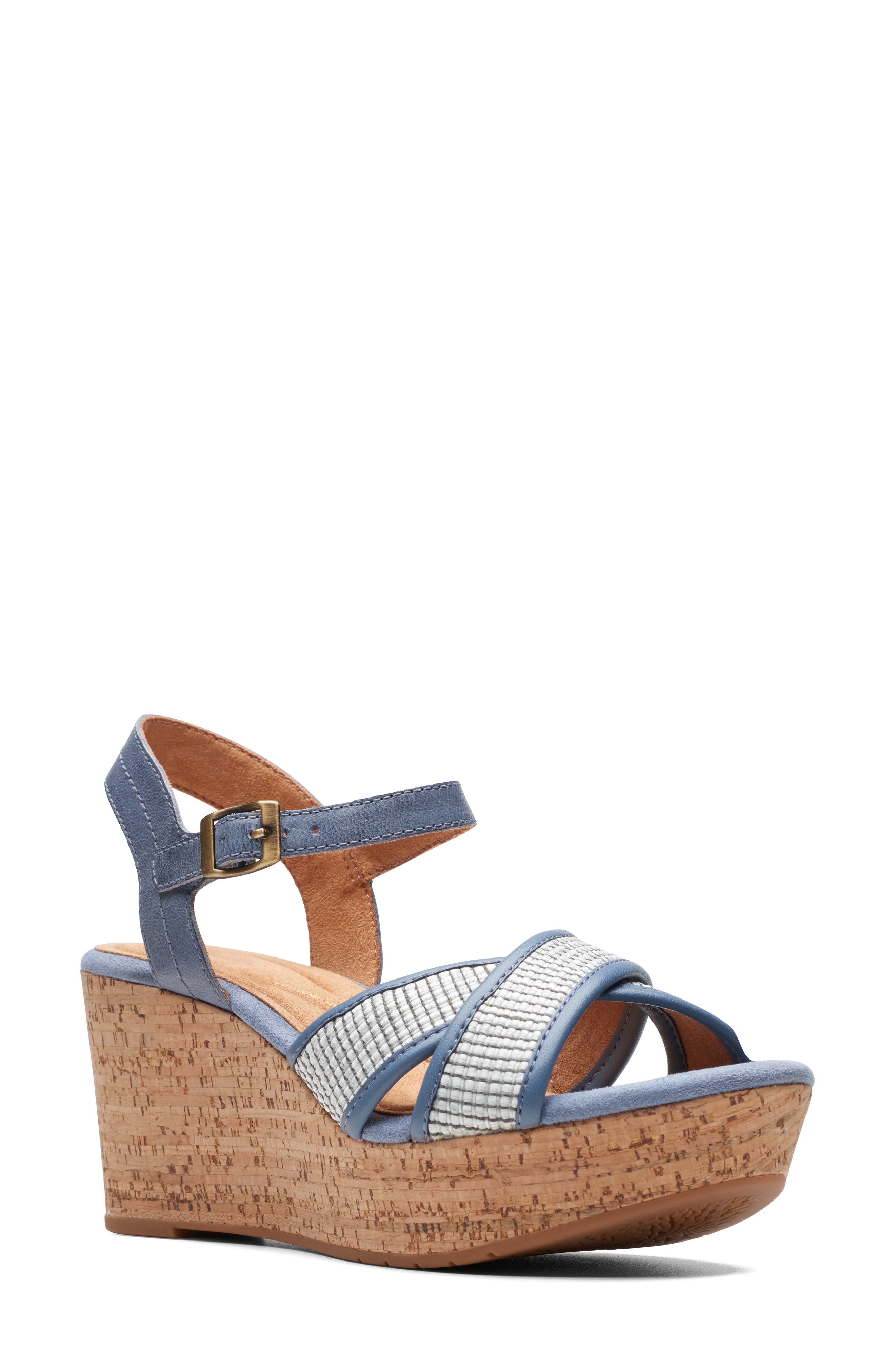 Clarks® Elleri Plum Wedge Sandal (Women) | Nordstrom