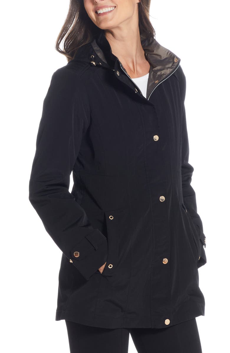 Gallery Water Resistant Zip Front Rain Jacket | Nordstrom