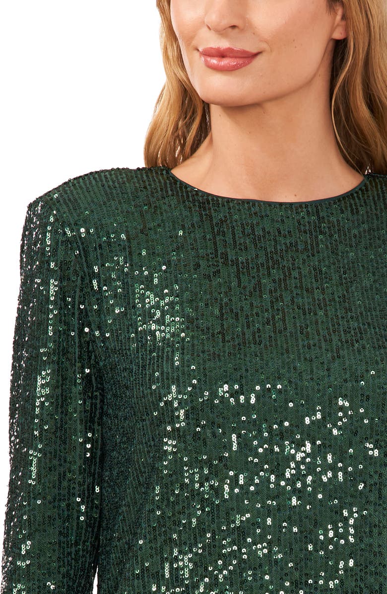 CeCe Sequin Long Sleeve Top | Nordstrom