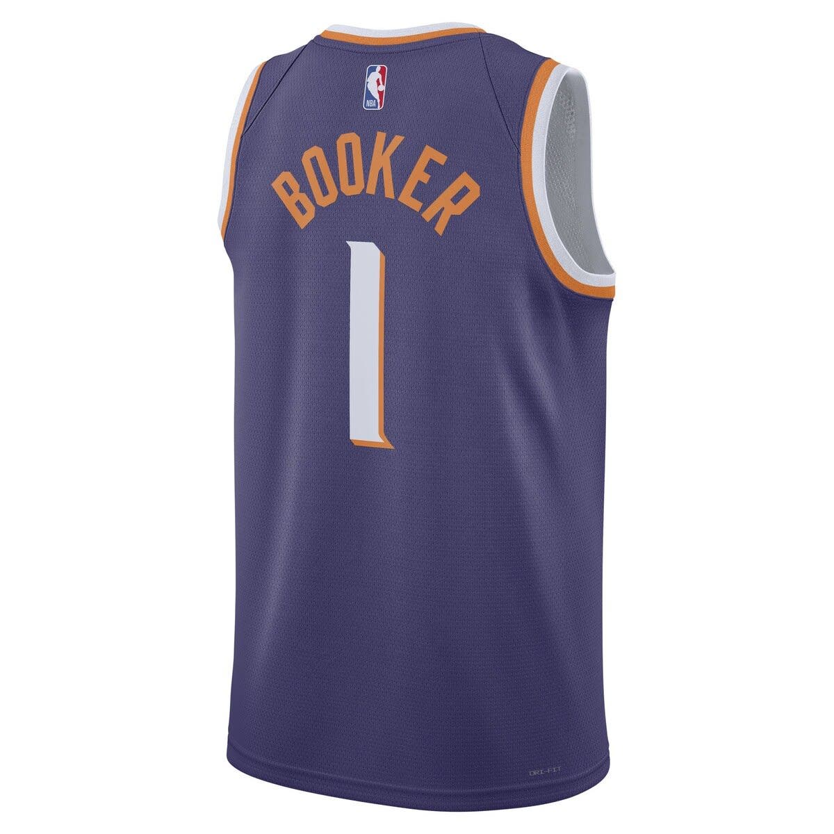 Nike Unisex Nike Devin Booker Purple Phoenix Suns Swingman Jersey ...