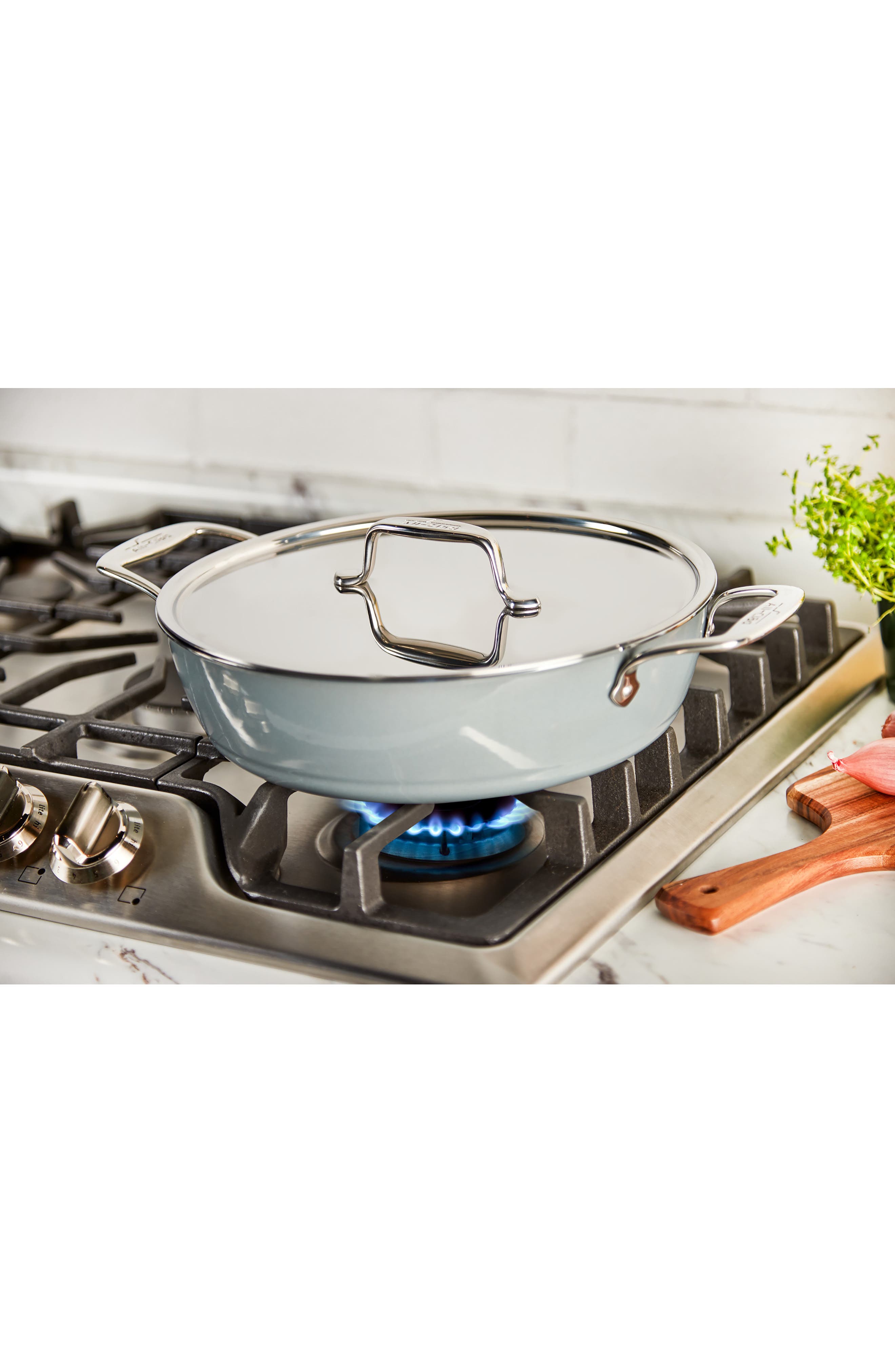 All-Clad FUSIONTEC™ 4.5-Quart Natural Ceramic Pan | Nordstrom