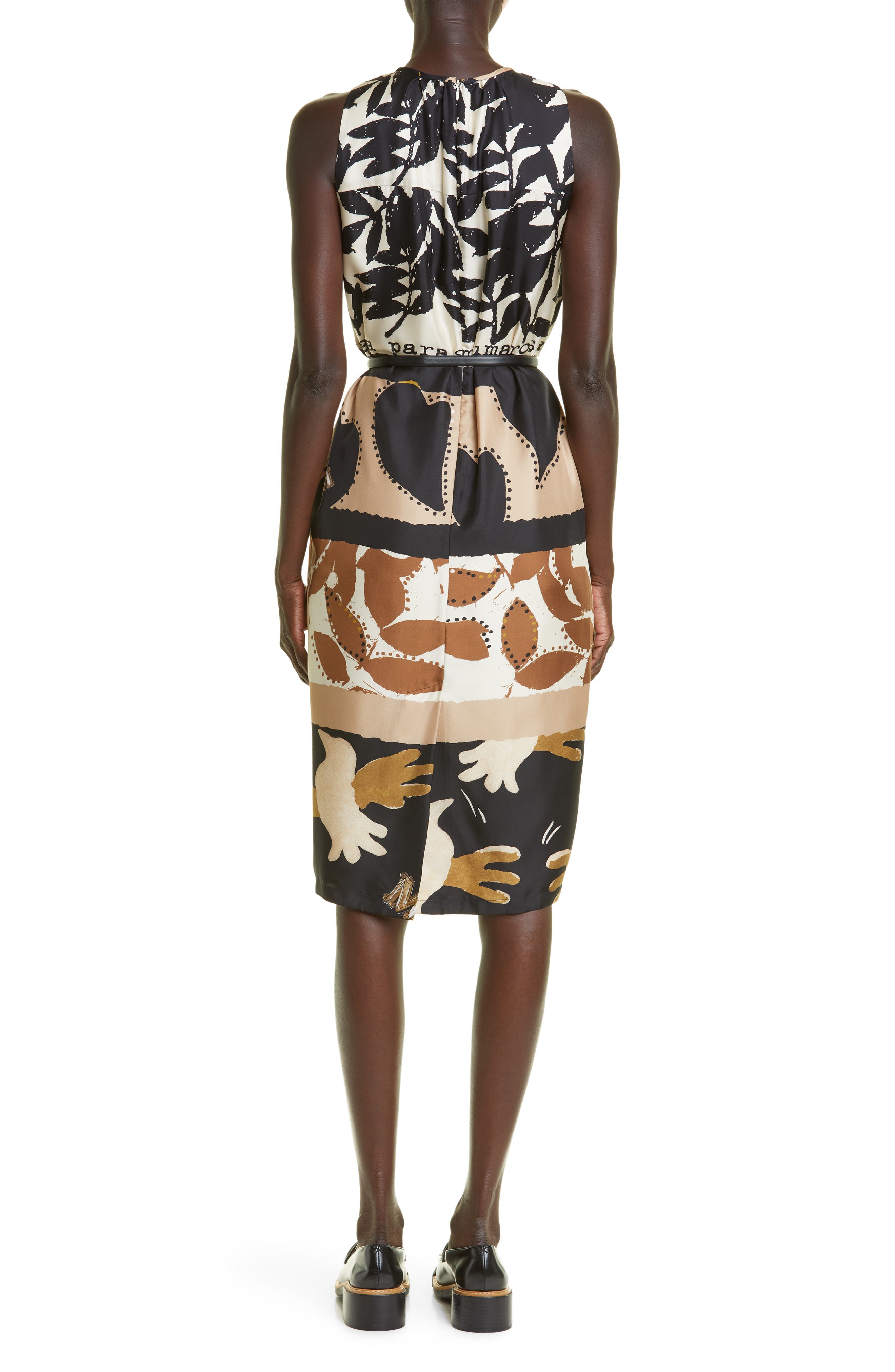 Max Mara Galizia Sleeveless Silk Midi Dress | Nordstrom