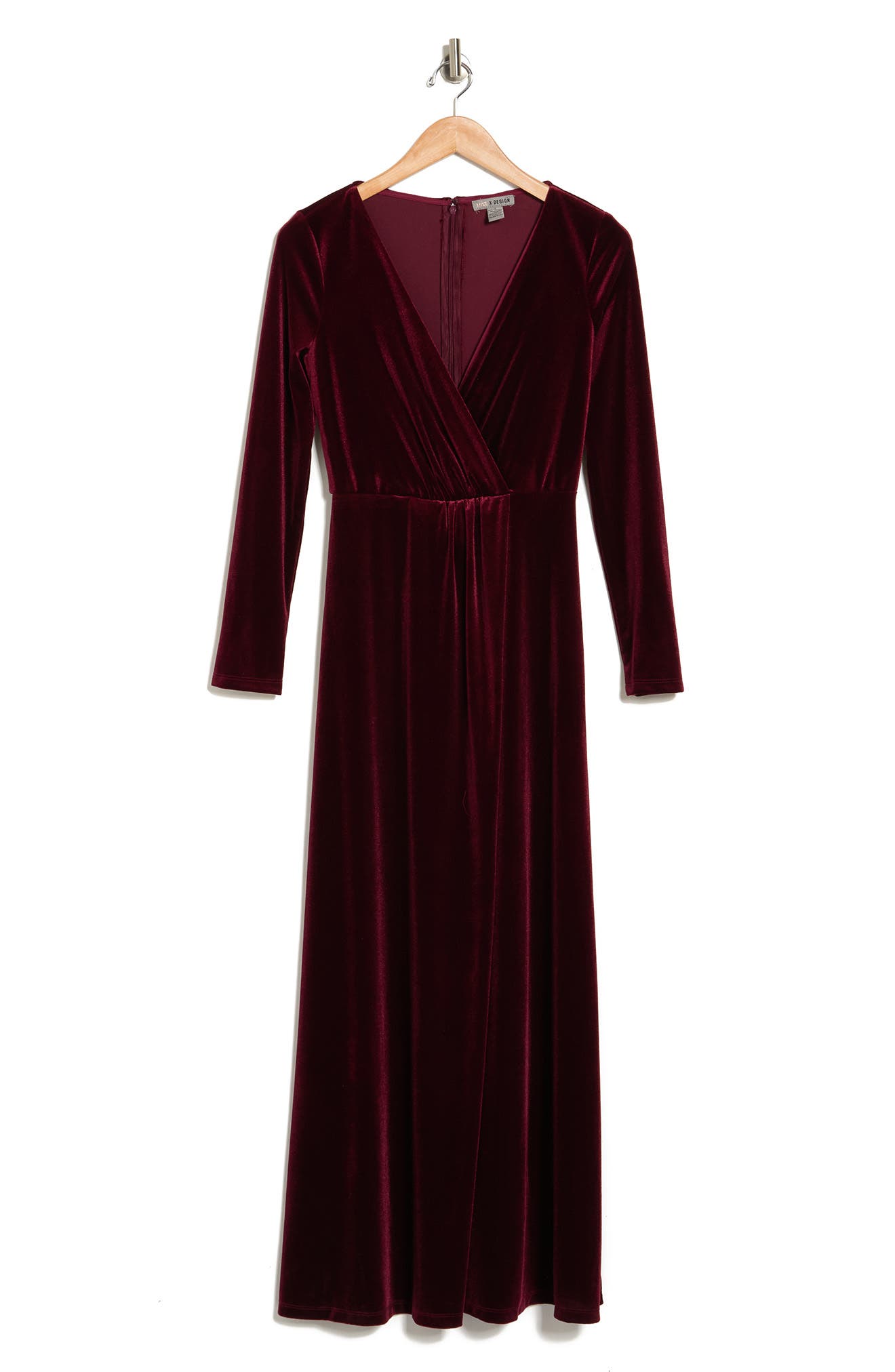 Love By Design Long Sleeve Velvet Maxi Dress | Nordstromrack