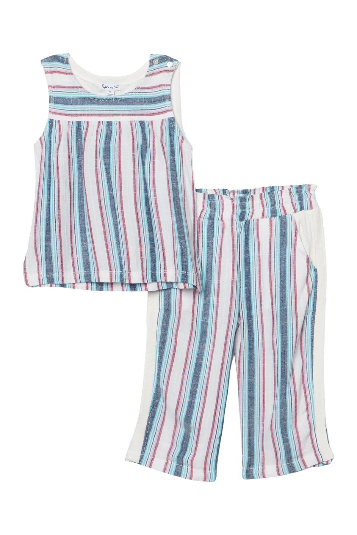 Splendid Kids' Striped 2-piece Tank Top & Pants Set In Mlti Strp | ModeSens