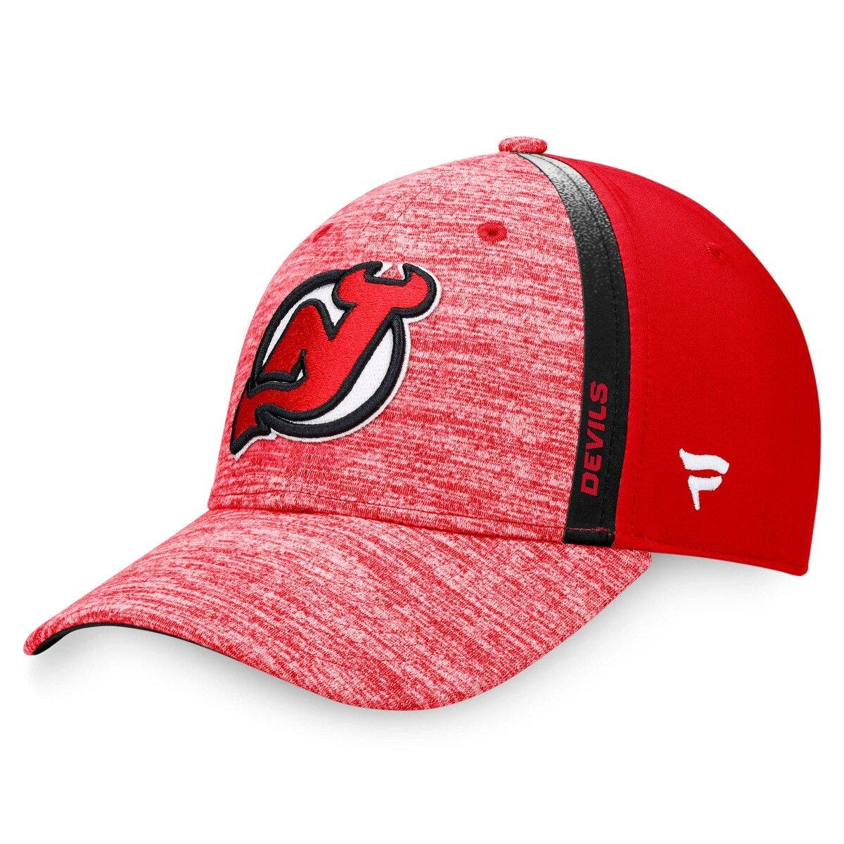 FANATICS Men's Fanatics Branded Red New Jersey Devils Defender Flex Hat ...